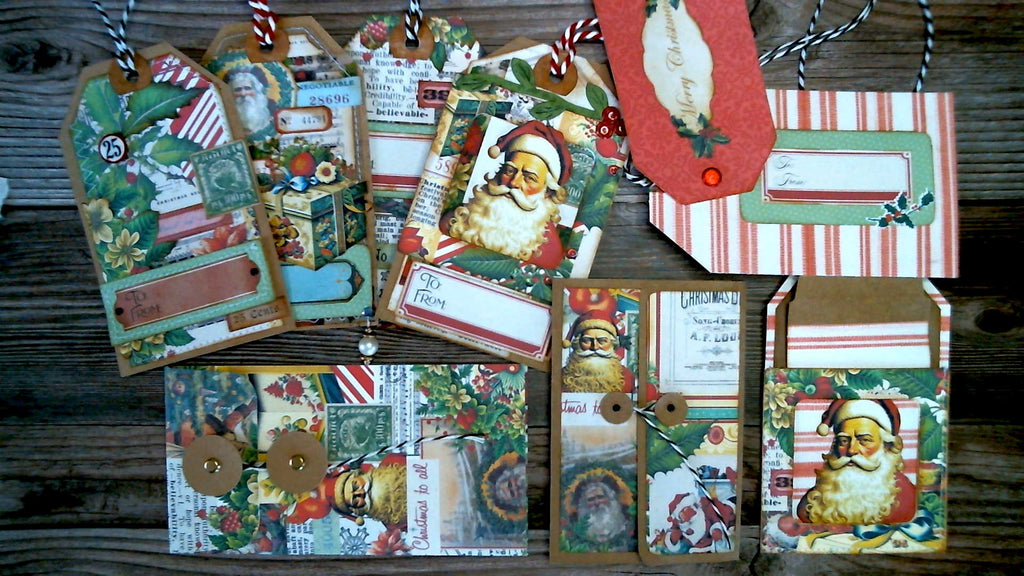 Digital Papers - Christmas Tag Maker Pack – poppiwinkle